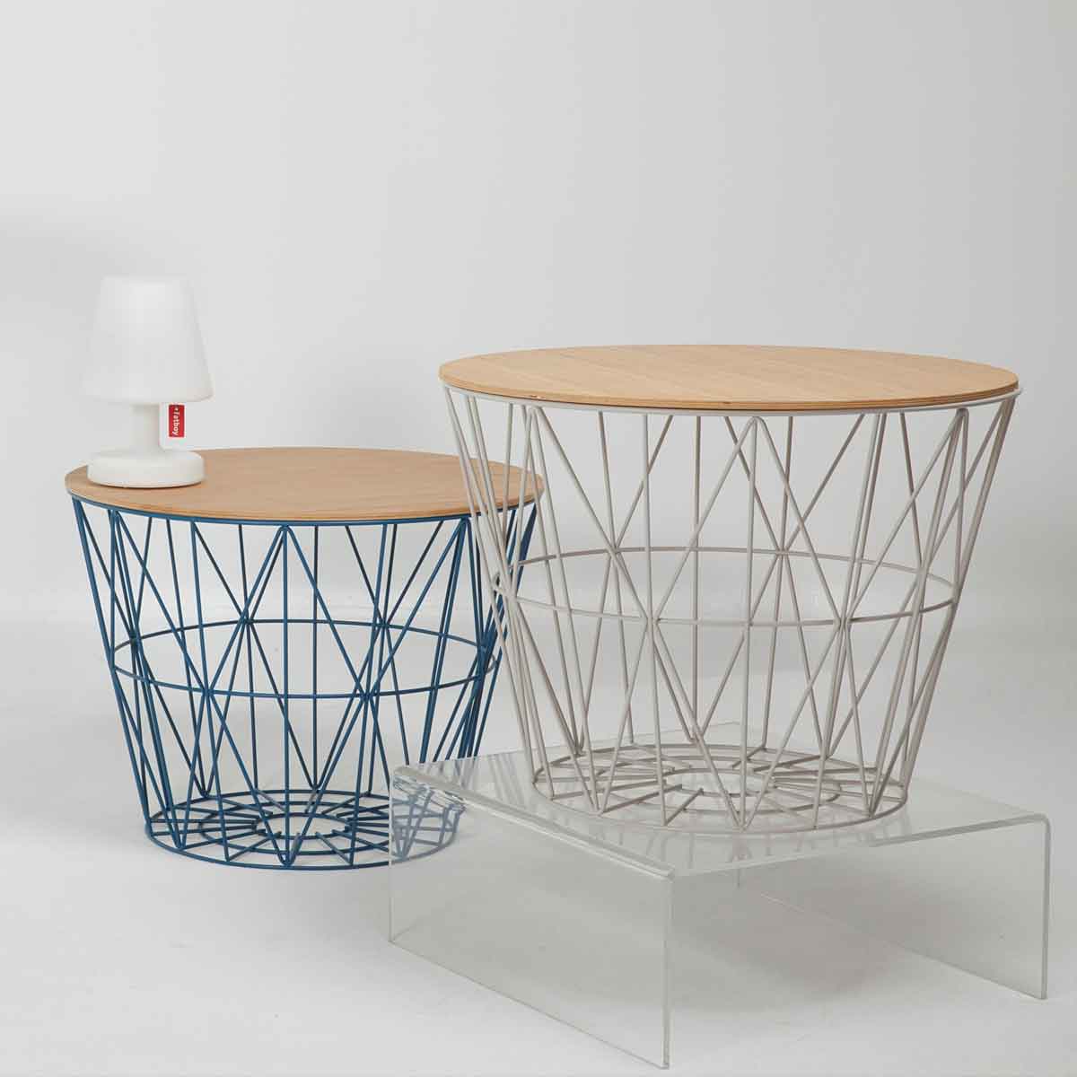 TABLE BASSE WIRE BASKET – Fonction Meuble
